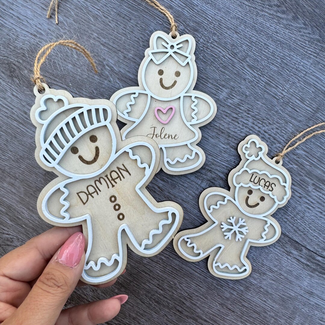 Gingerbread Cookie Tag, Christmas Ornament, Ornament, Keepsake ...