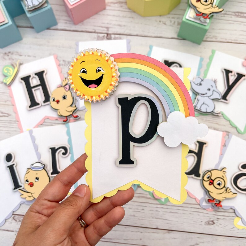 Canticos Pastel Themed Birthday Banner - Etsy