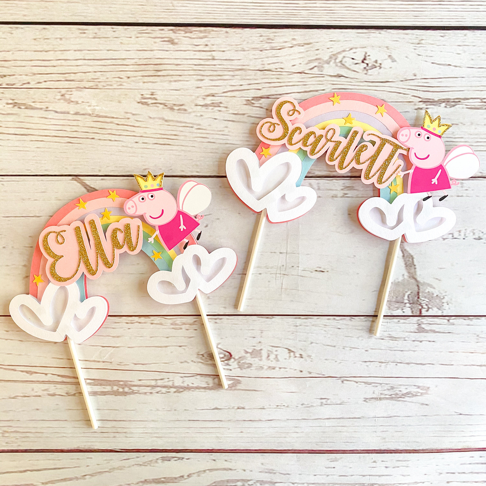 Peppa Pig Cake Topper - Etsy