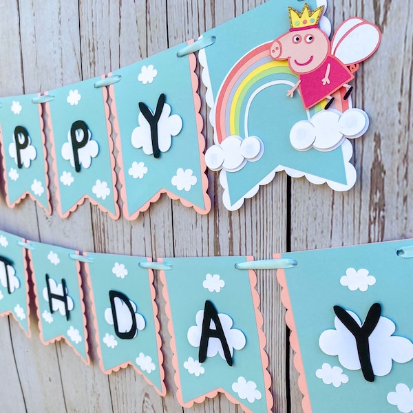 Peppa Pig Banner - Etsy