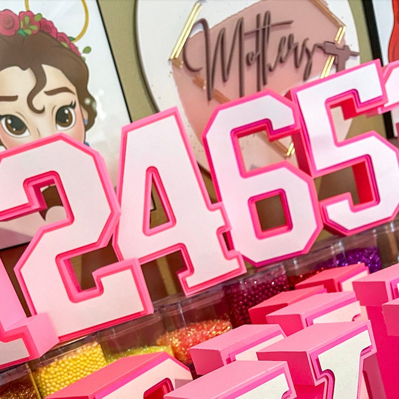 3d Number for Cricut - Etsy