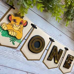 Lion King Simba Themed Highchair Banner, Lion King Birthday, Lion King ...