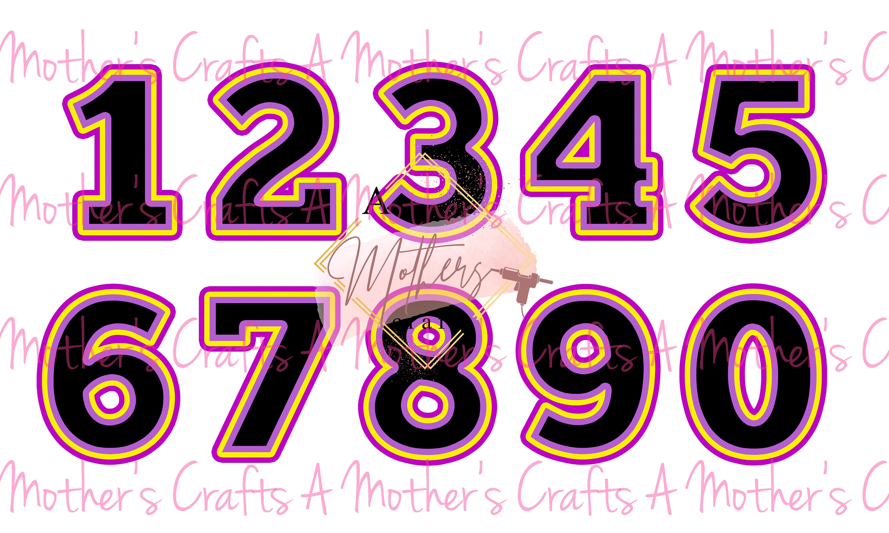 SVG Number Shaker Cake Topper Layered Files 0-9 - Etsy