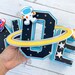 Space Planets Astronaut 3D Letter Cardstock Paper Number Custom Name - Etsy