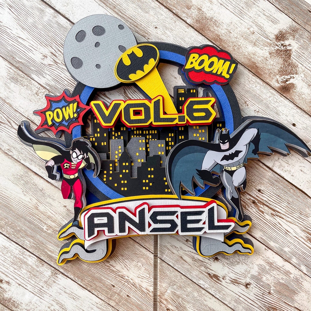 Super Hero Cake Topper, Super Hero Birthday, Super Hero Party, Shaker ...