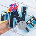Space Planets Astronaut 3D Letter Cardstock Paper Number Custom Name - Etsy
