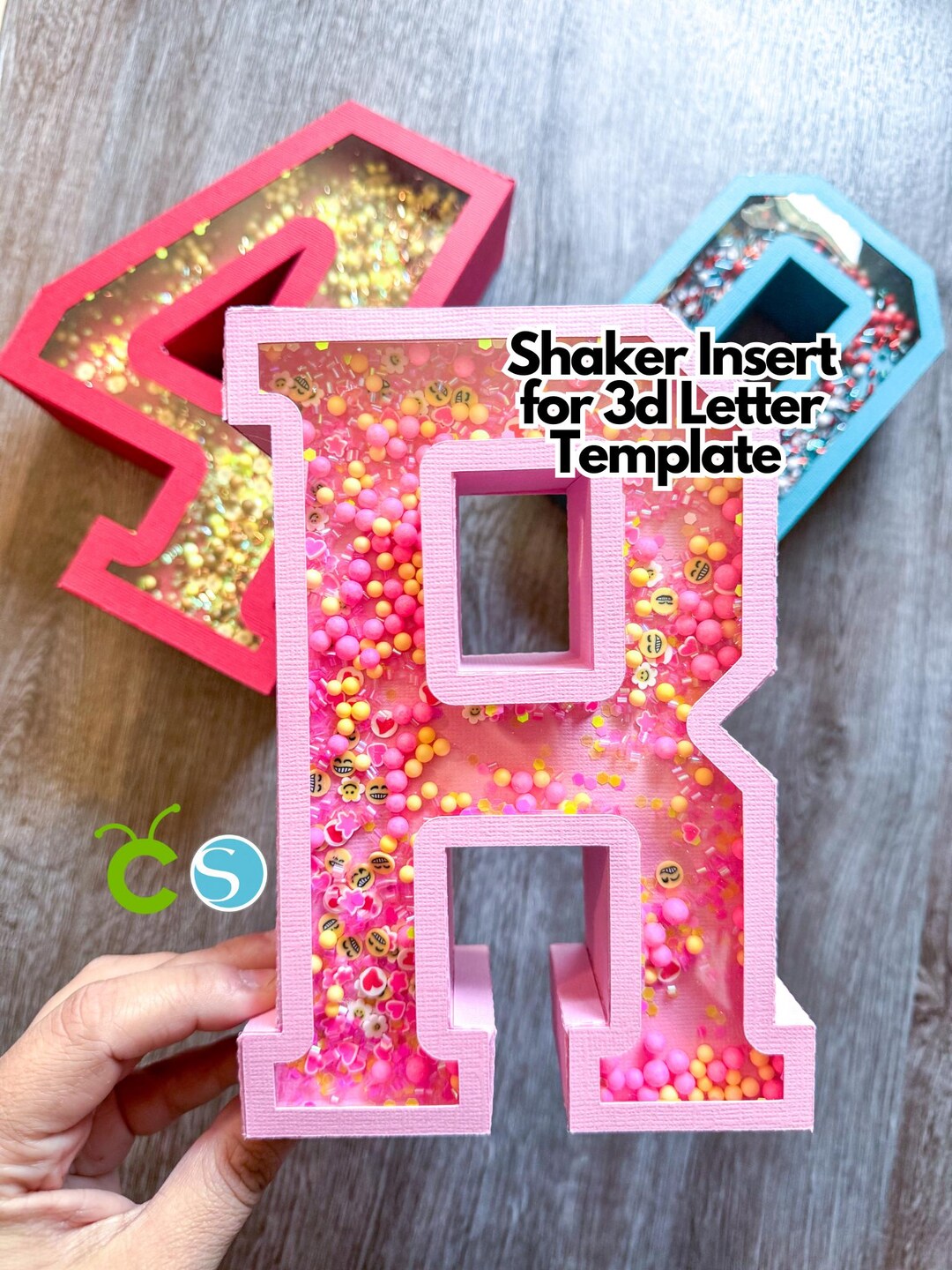 Shaker Insert ONLY for 3d Letter and Number Template A-Z and 0-9 - Etsy