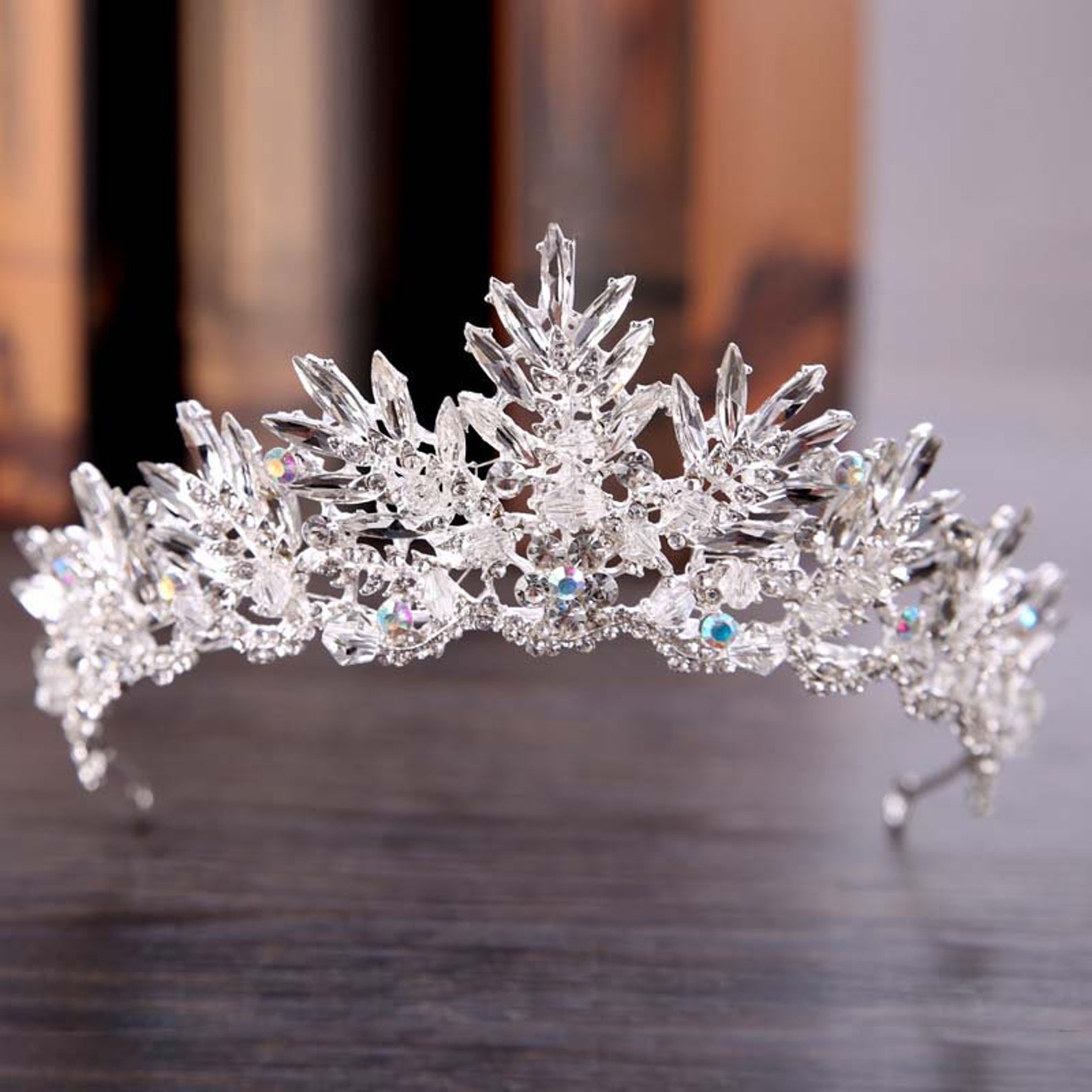 Kmvexo Black Baroque Crown Tiaras Queen Vintage Crystal Etsy