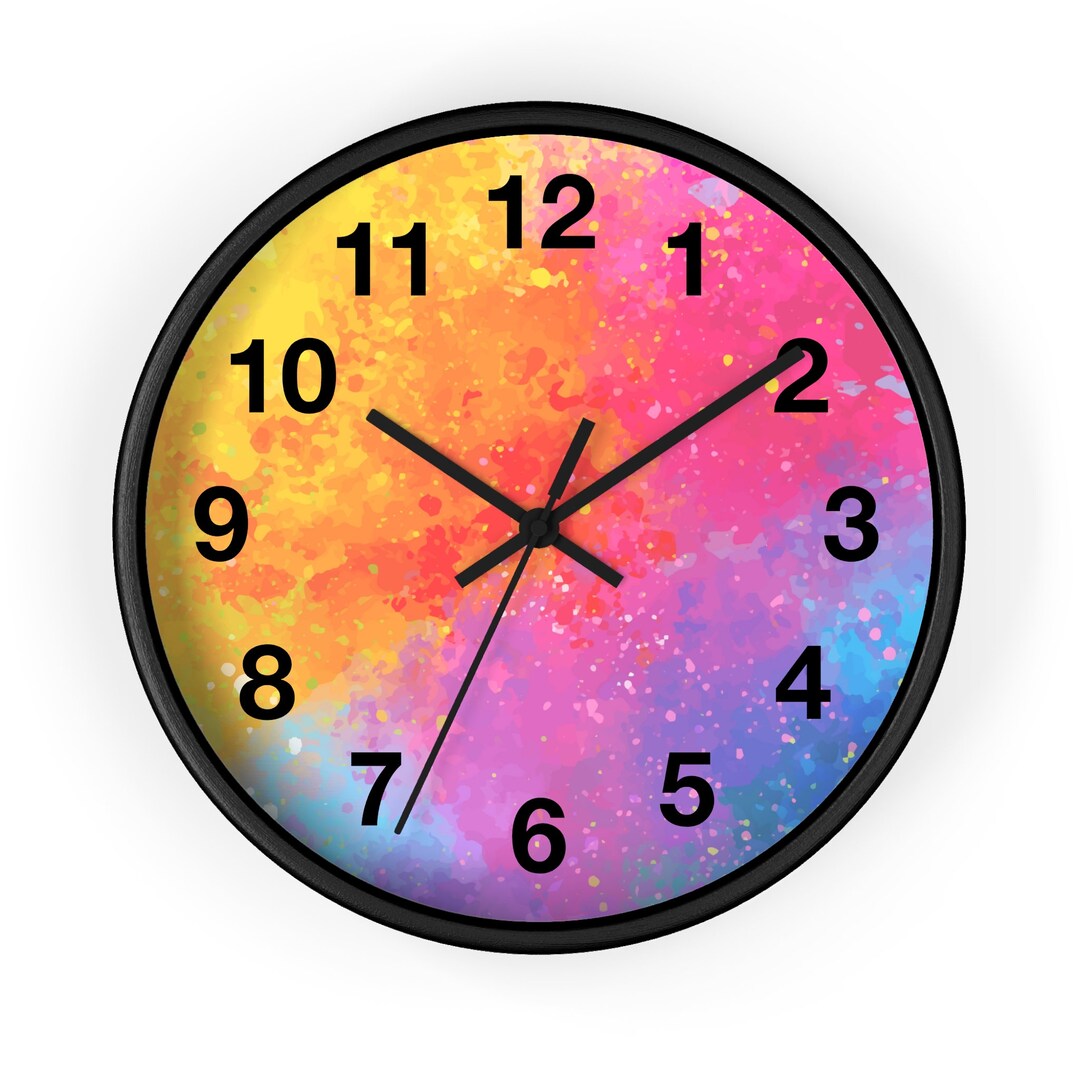 10 Round Wall Clock Unique Artistic Wall Clock - Etsy