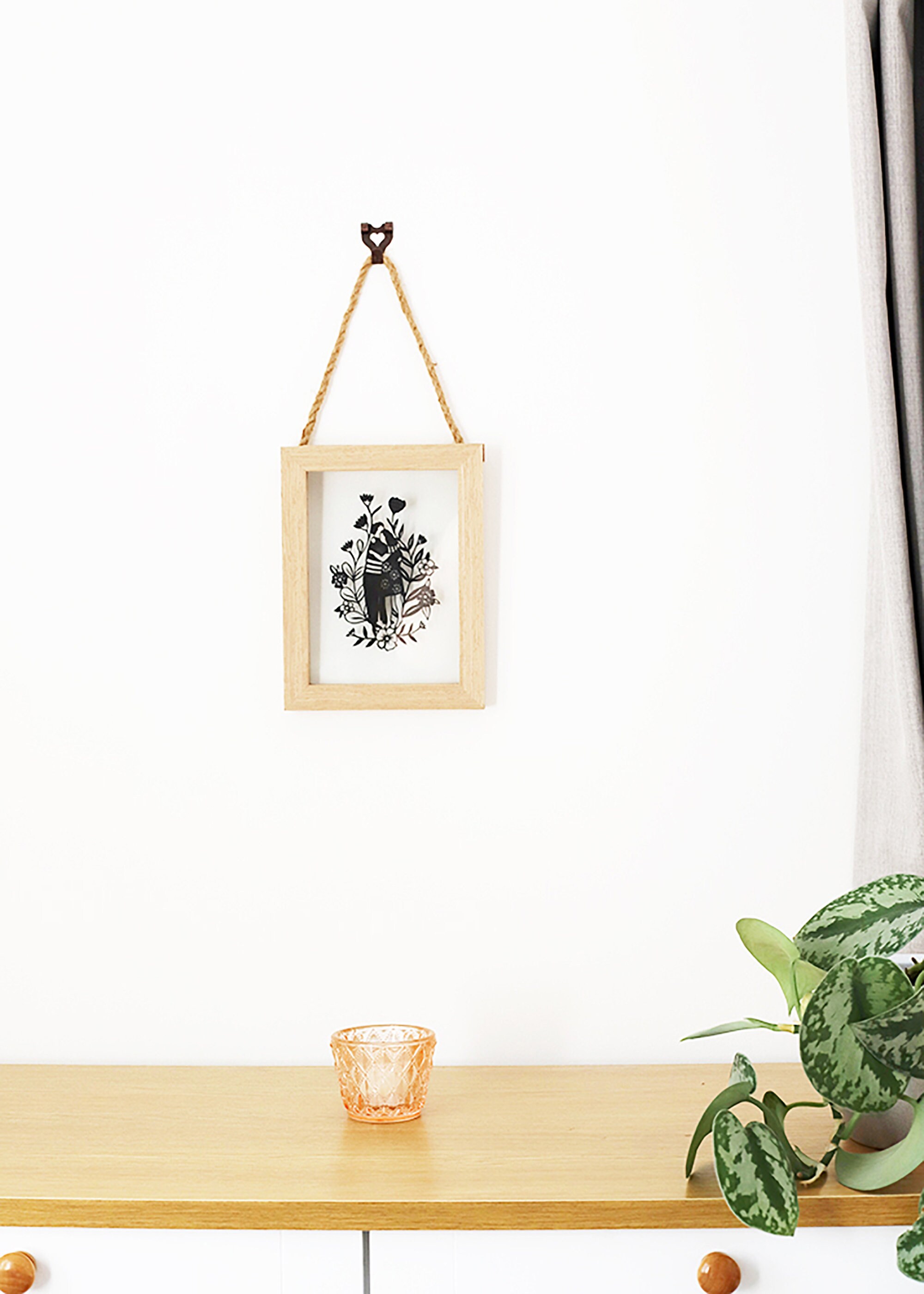 Papercut Normal People Friendship Love Illustration | Etsy