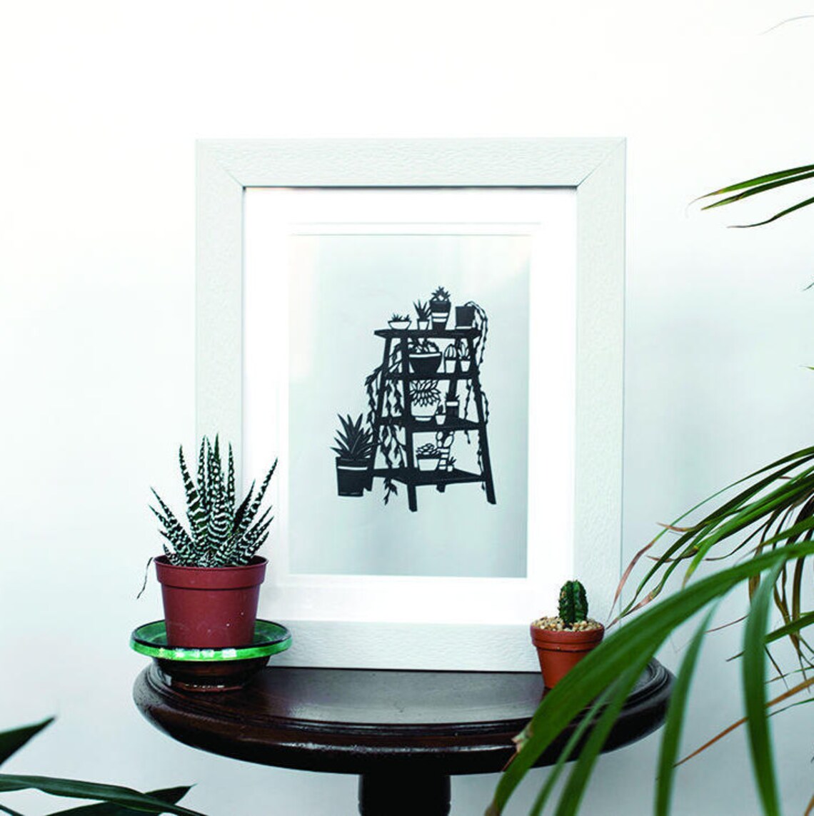 Handmade papercut house plants papercut interiors home | Etsy