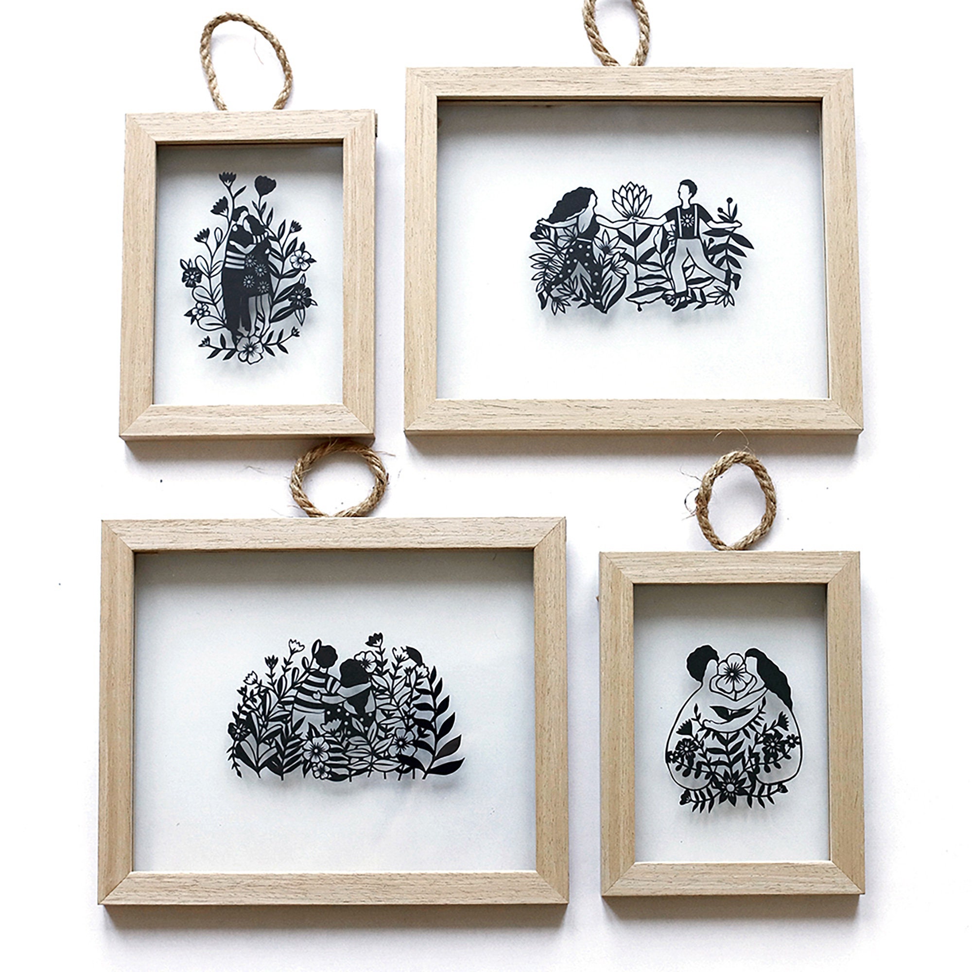 Handmade Papercut Human Connection Love Intimacy - Etsy UK