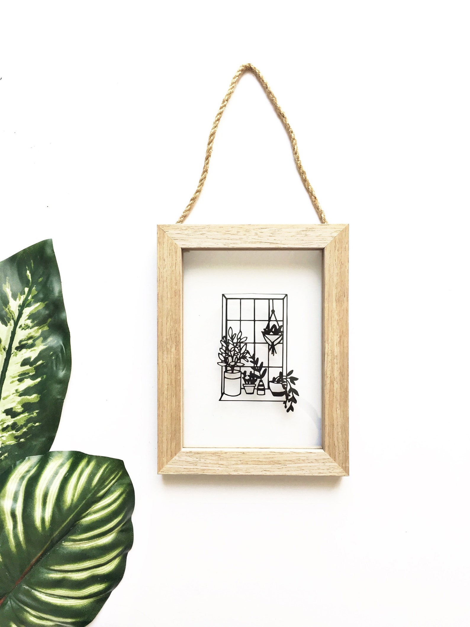 Papercut | Illustration | House Plants | Botanical Illustration | Gift ...