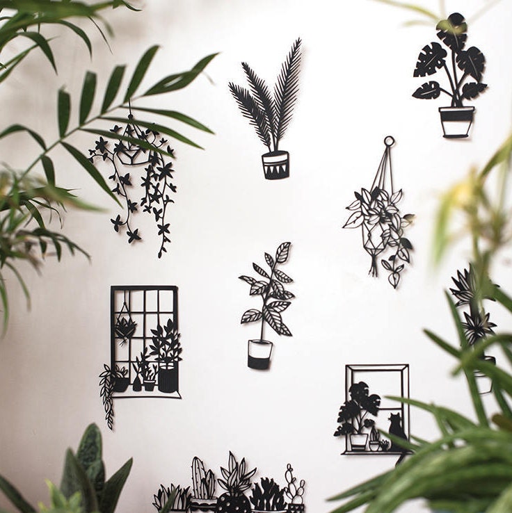 Papercut | House Plant | Silhouette | Mini Plant | Home Decor ...