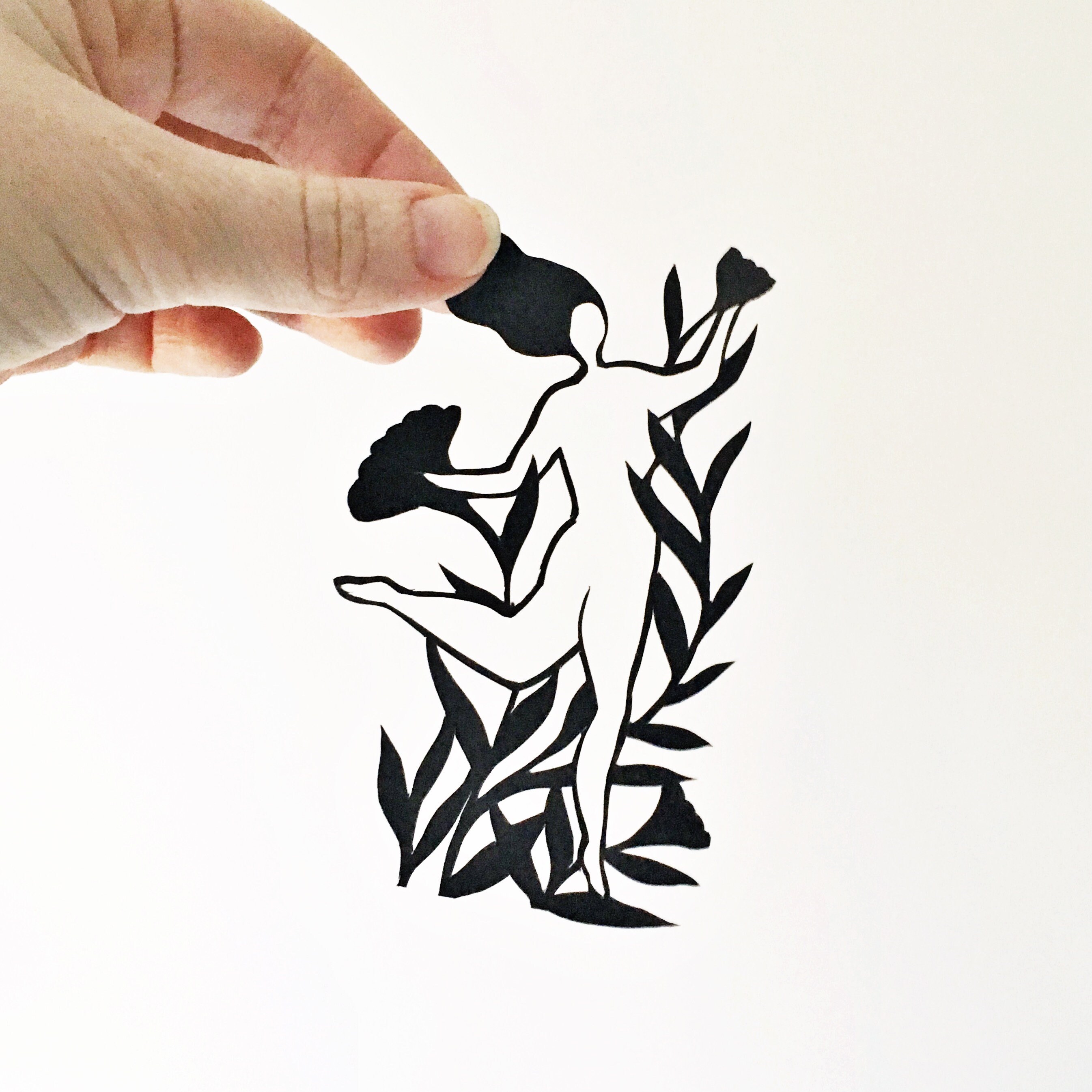 Papercut Joy Nude Illustration Body Positivity - Etsy