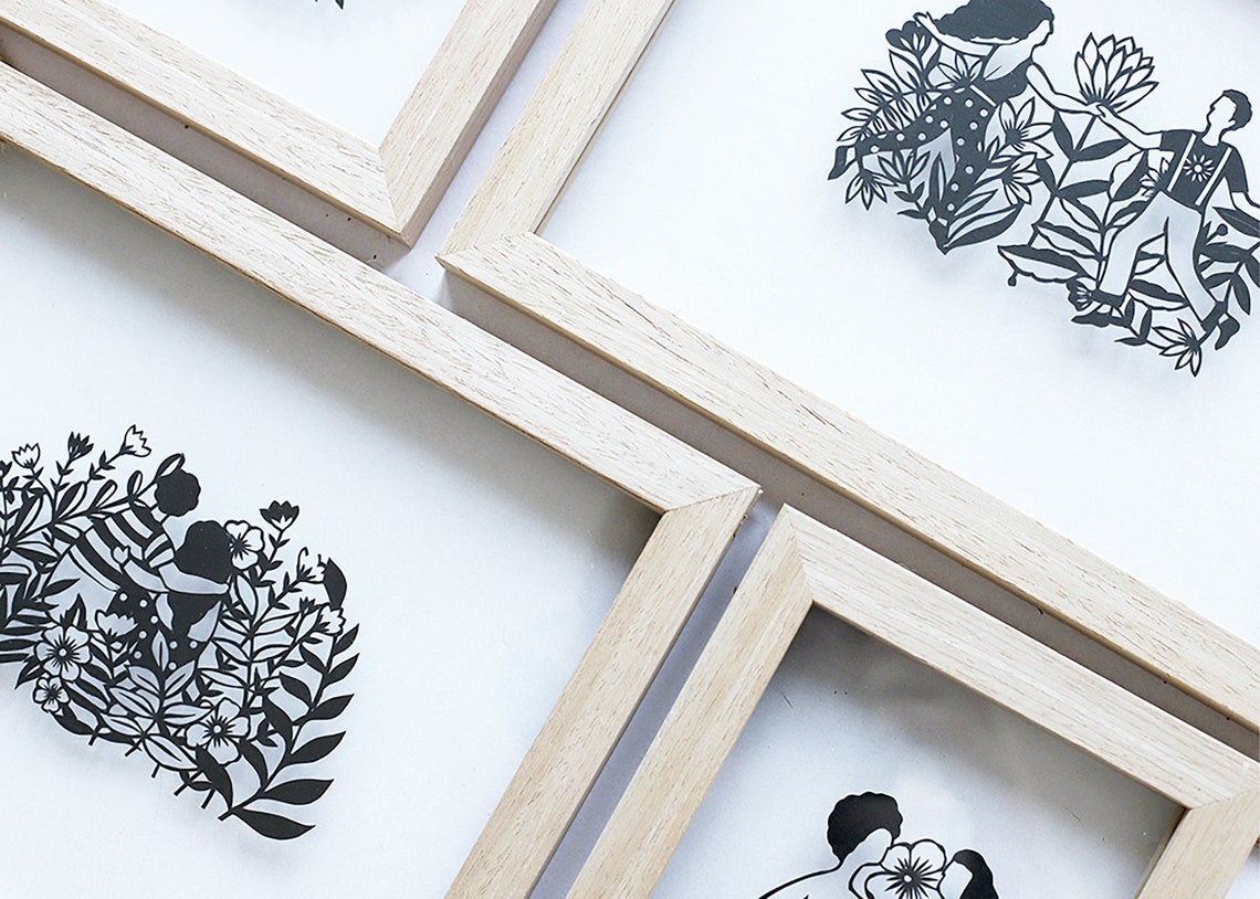 Handmade Papercut Human Connection Love Intimacy - Etsy UK