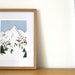 Ski Print Art Print Alpine Ski Slopes Illustration - Etsy