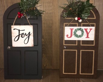 Christmas door signs | Etsy