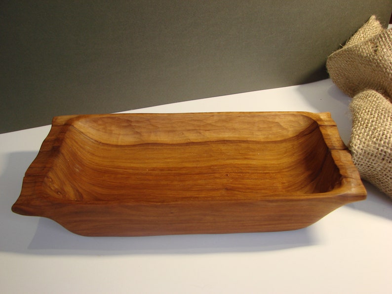Decorative Rectangular Bowl Bread Basket Hand Turned Wooden - Etsy