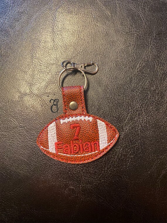 Football Key Fob Customizable Football Key Fob Football Mom - Etsy
