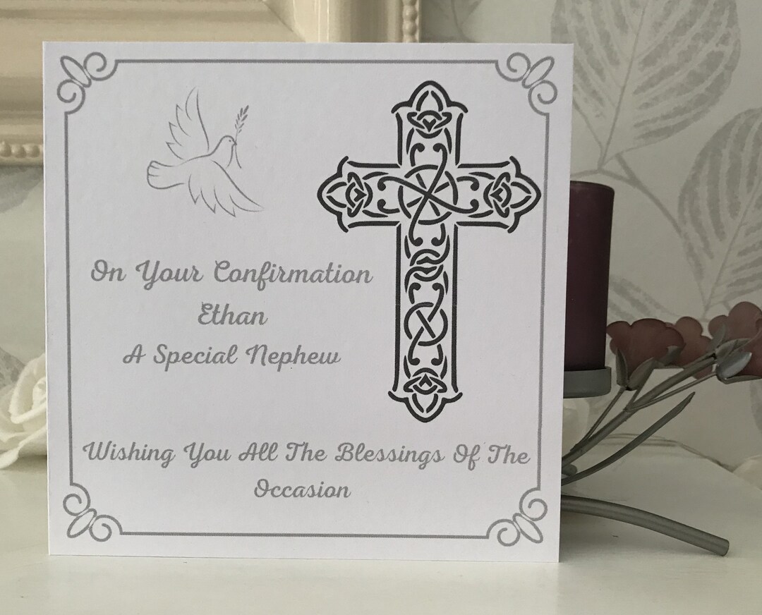Personalised Confirmation Card 'on Your Confirmation A - Etsy UK