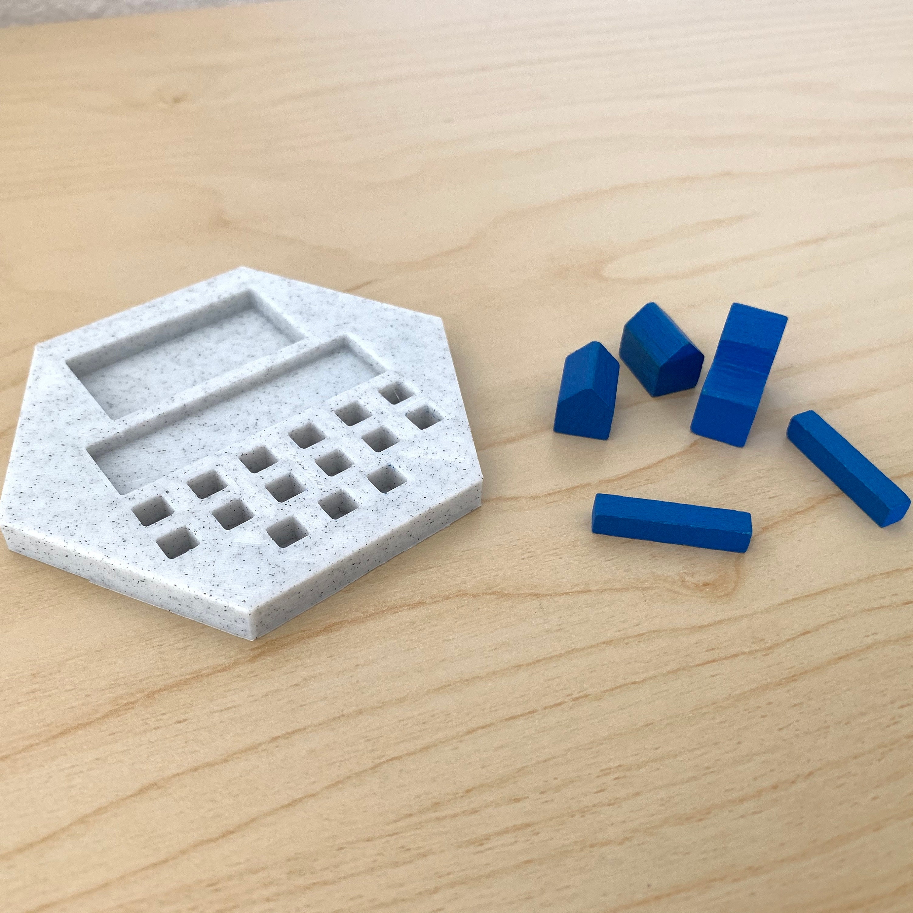 Set of 4 Settlers of Catan Board Marble Style Game Piece Holder ...