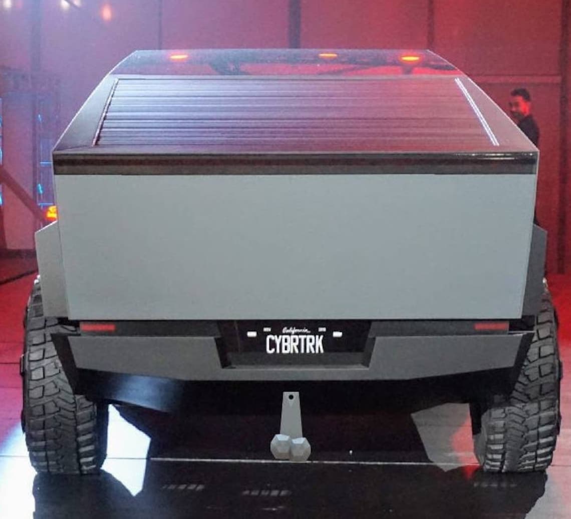 Tesla Cybertruck Truck Nutz Low Poly Nuts 7 in Tall Model 3 | Etsy