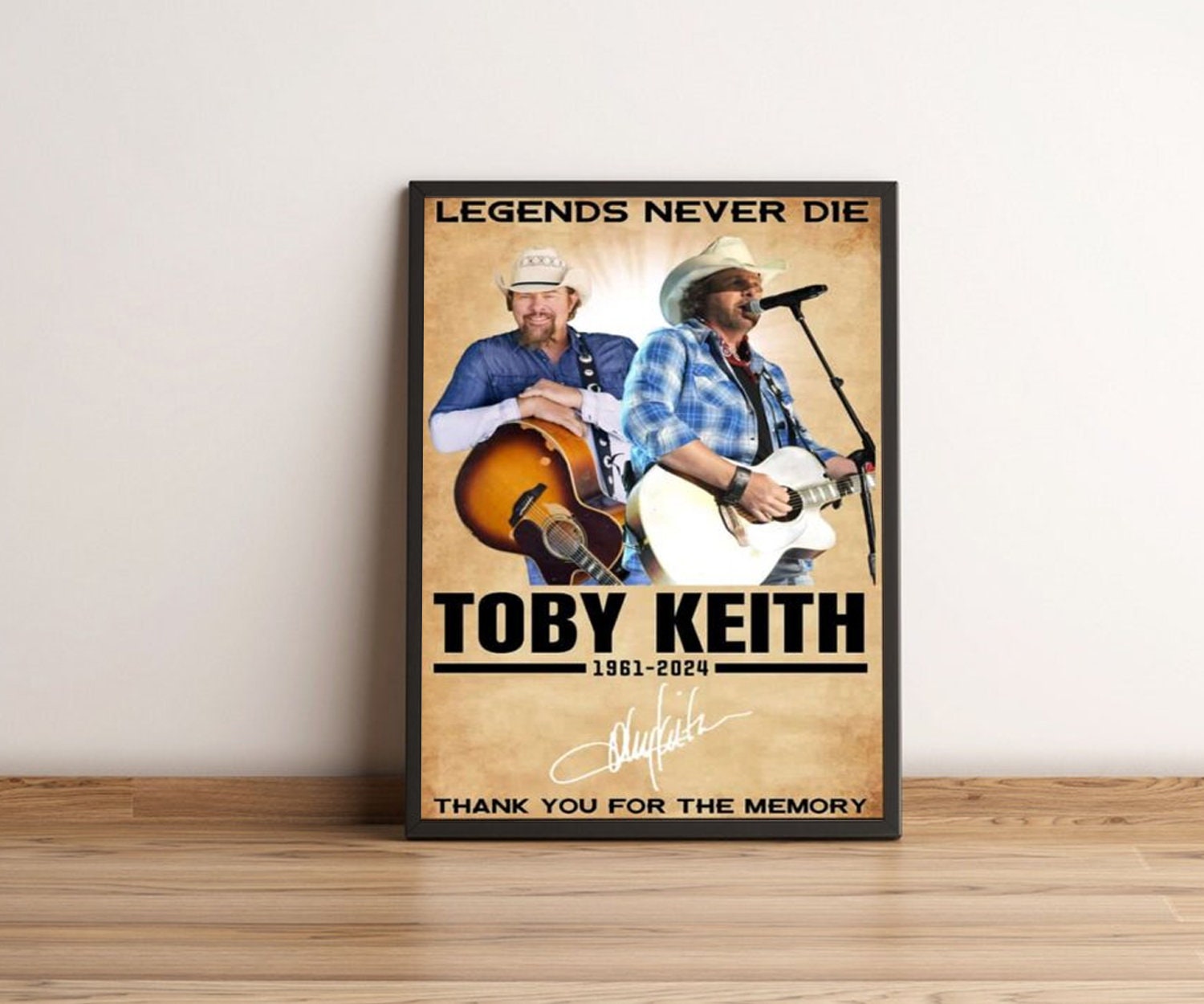 Rip Legend Toby Keith 1961 2024 Poster sold by Philip Ringstrom phd ...