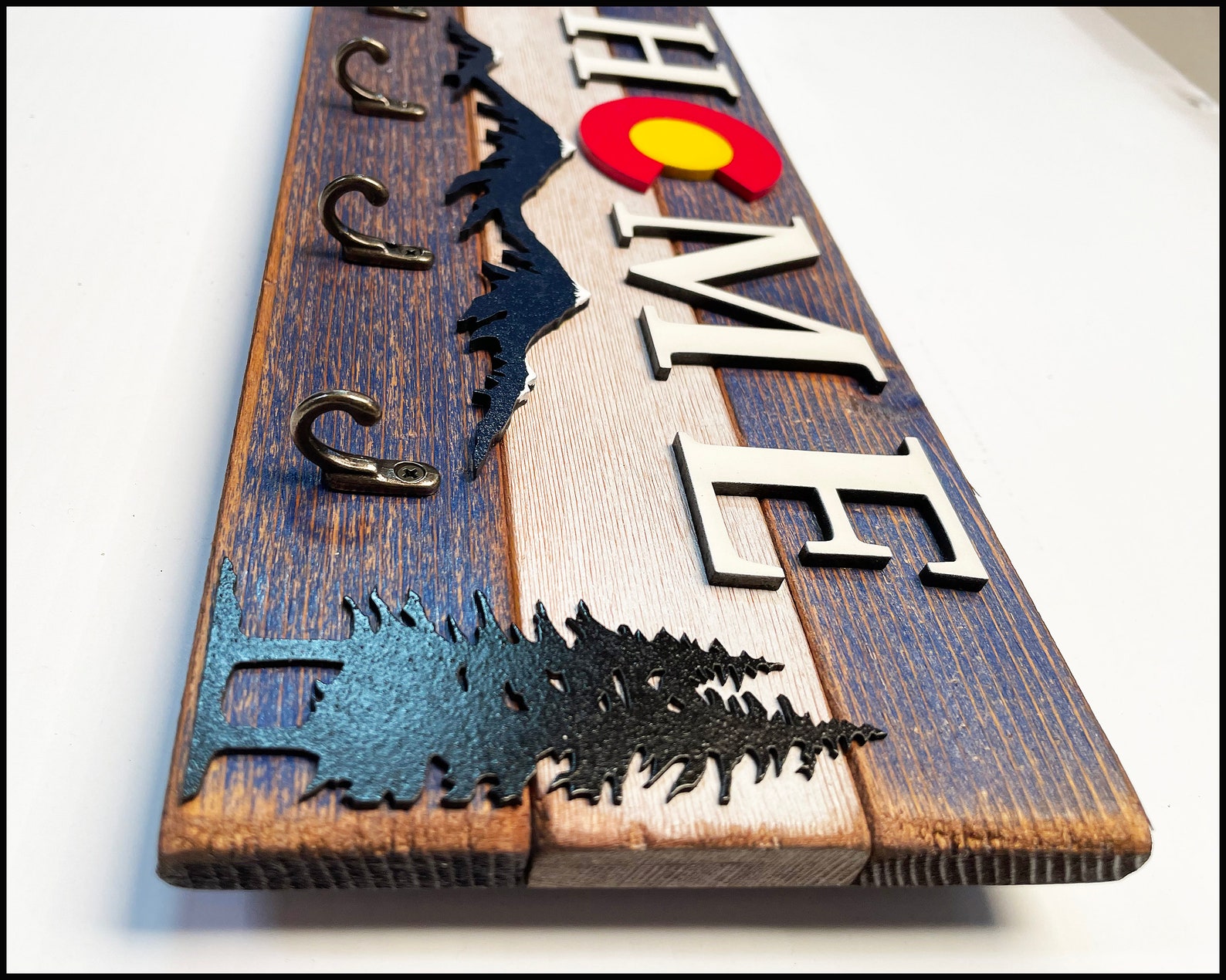 Colorado Key Holder Rustic Home Style Colorado Gift - Etsy