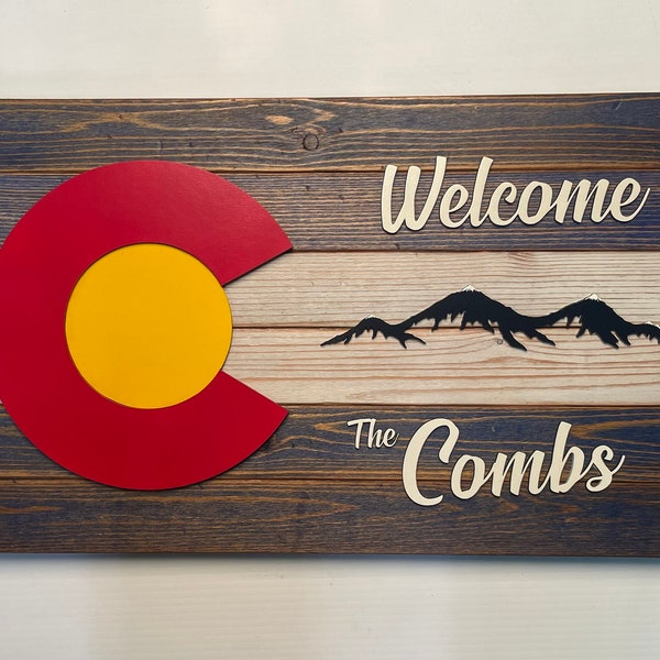 Wood Colorado Flag - Etsy