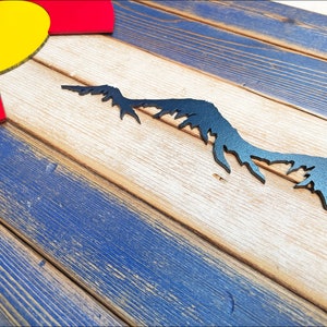Colorado Wood Flag - 13x23" - Colorado Wall Art - Colorado Gift - Etsy