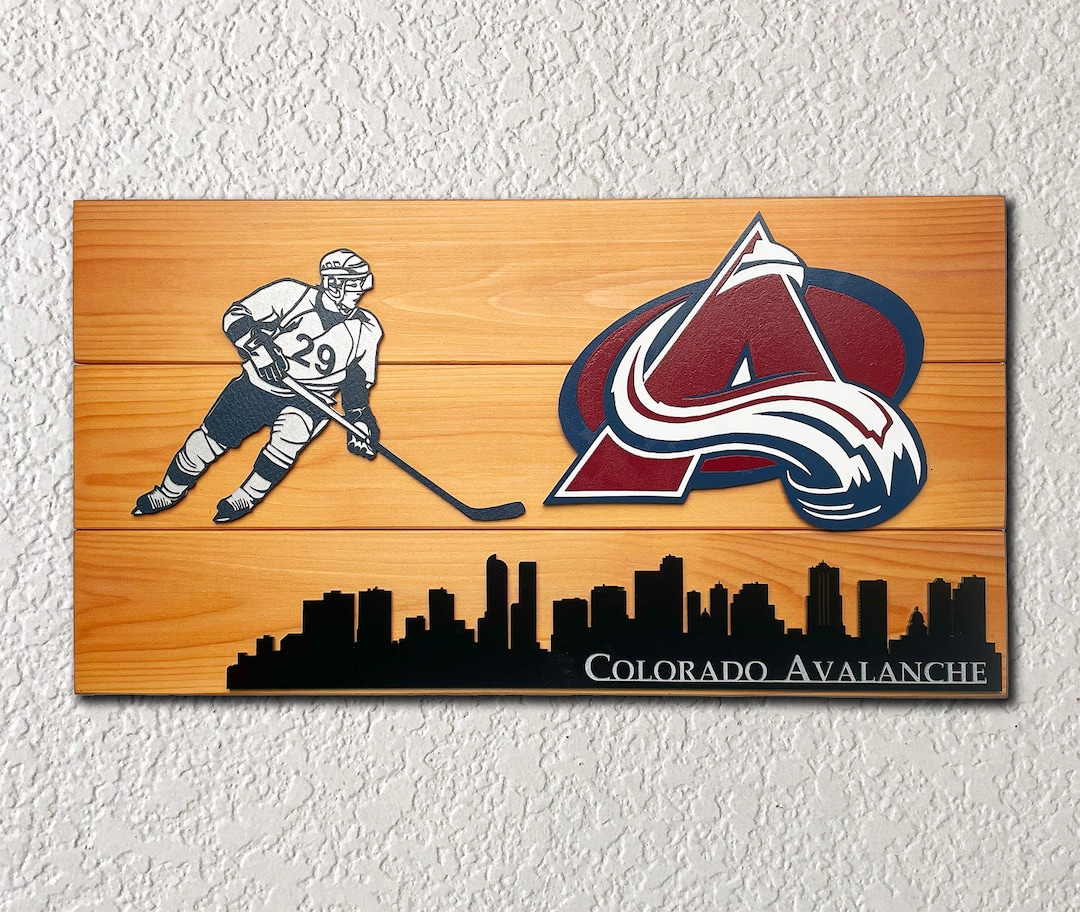 Colorado Avalanche Fan Wall Art - Etsy