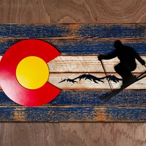 Colorado Wood Flag 13x23 Colorado Wall Art | Etsy