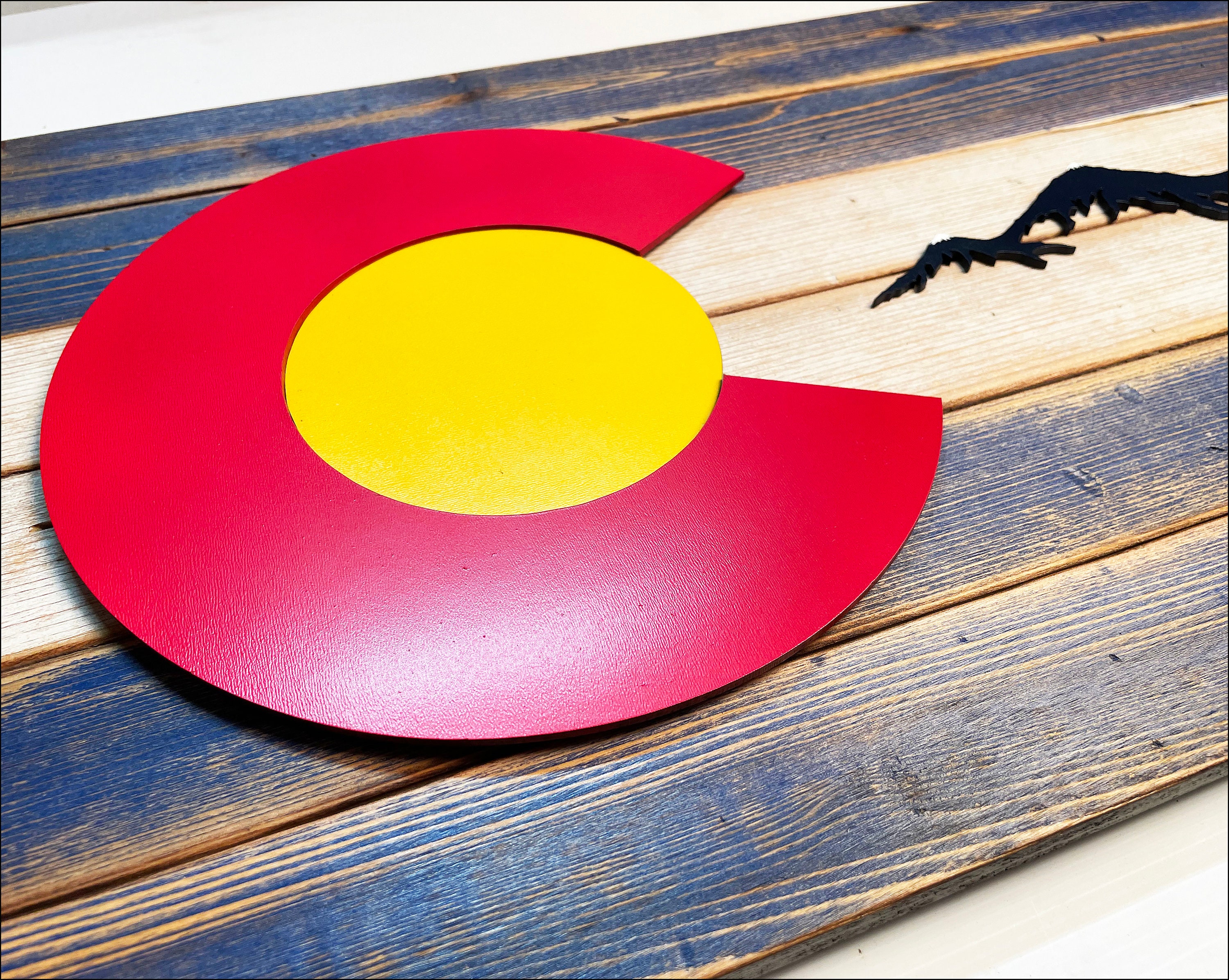 Colorado Wood Flag 9x17 Rustic Style Colorado Gift - Etsy