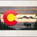 Colorado Flag Denver Skyline Sticker - Etsy