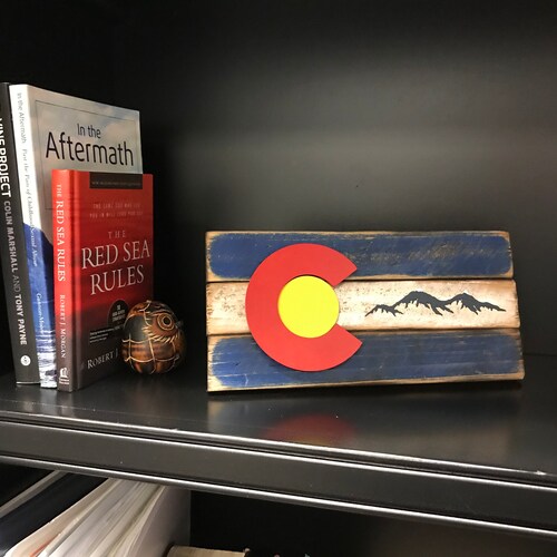 Colorado Wood Flag 9x17 Rustic Style Colorado Gift - Etsy