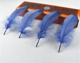 High Quality Natural Color Dyed Goose Feathers 100pcs/lot 13-18CM 5 ...