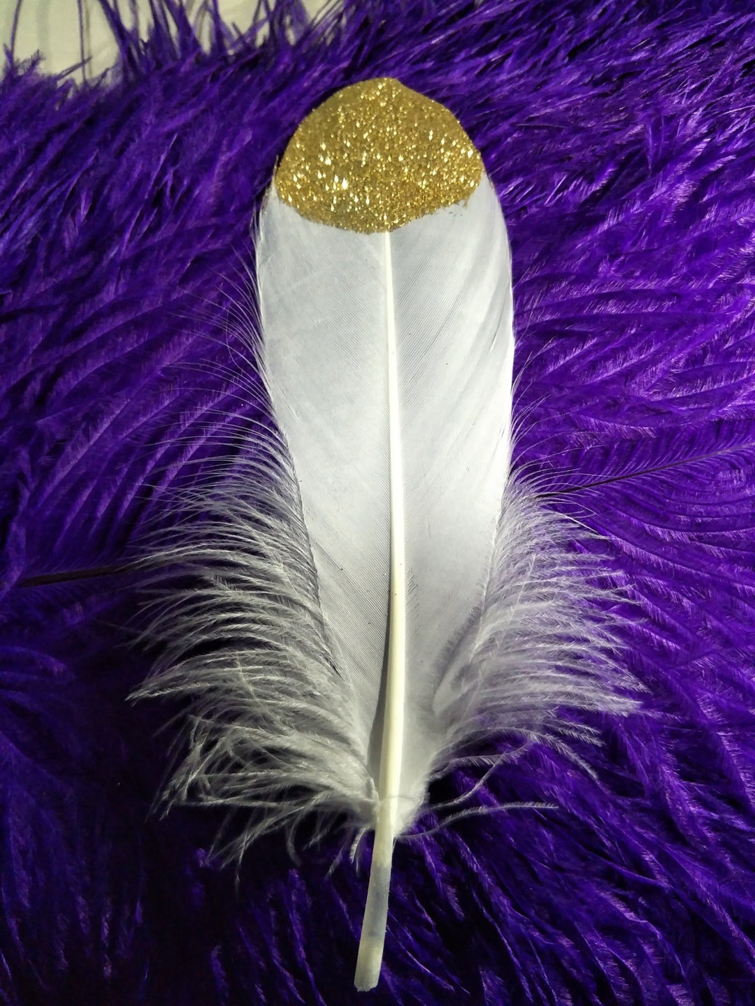 Beautiful Manual Paste Gold Goose Feathers 15-20CM 10-1000PCS DIY ...