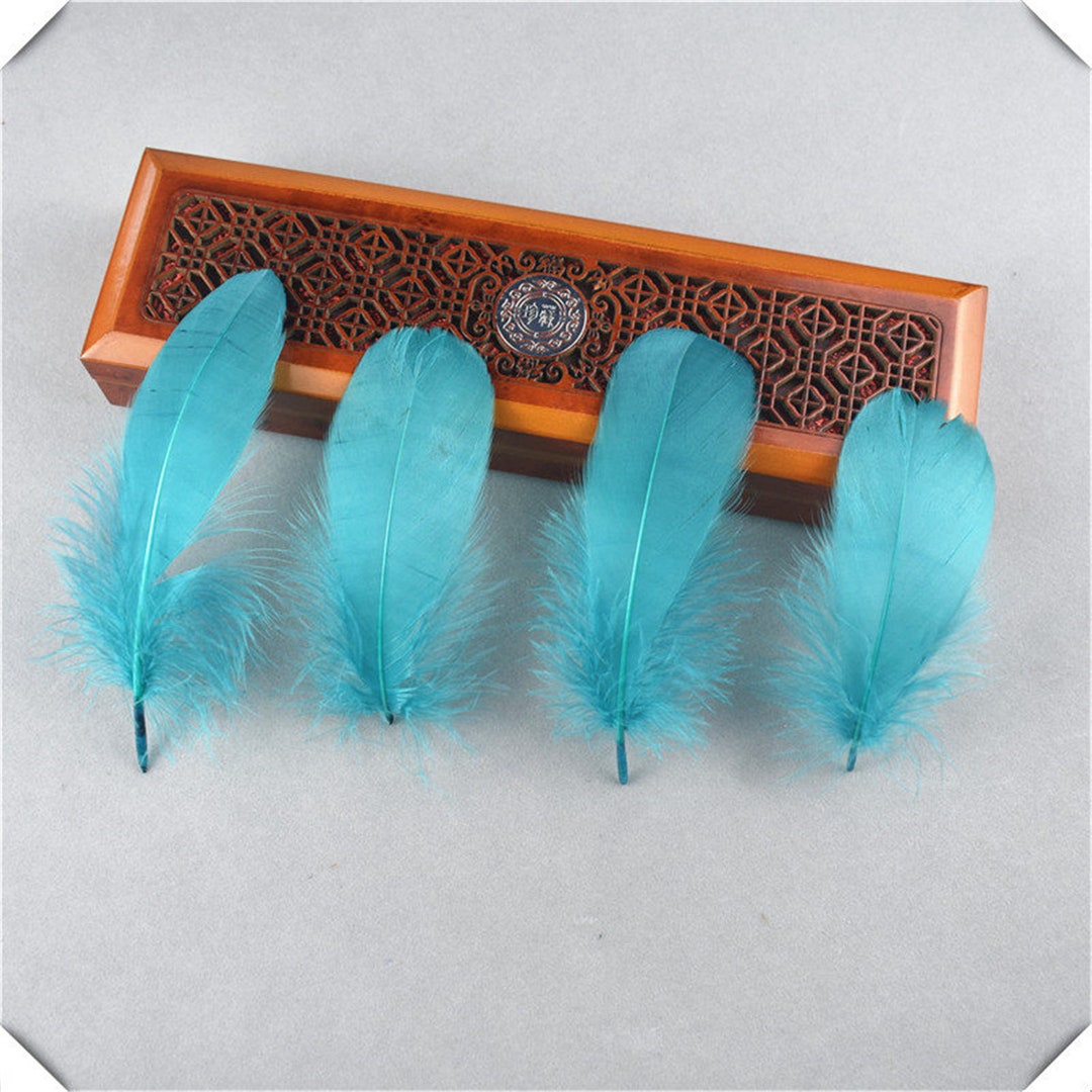 High Quality Natural Color Dyed Goose Feathers 100pcs/lot 13-18CM 5 ...