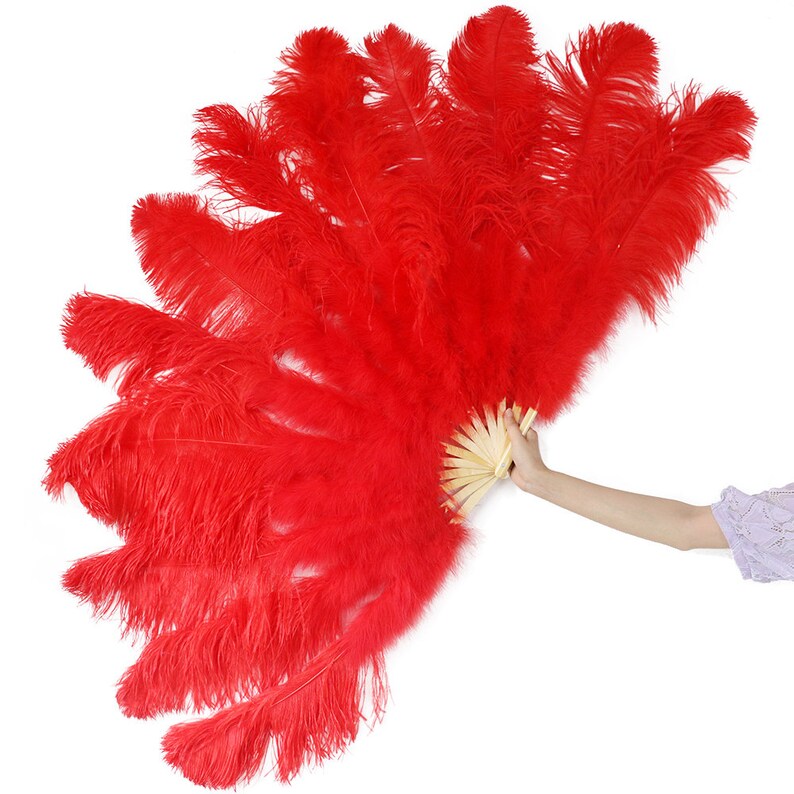 Ostrich Feather Fan Dance Shooting Photo Decoration Wedding - Etsy