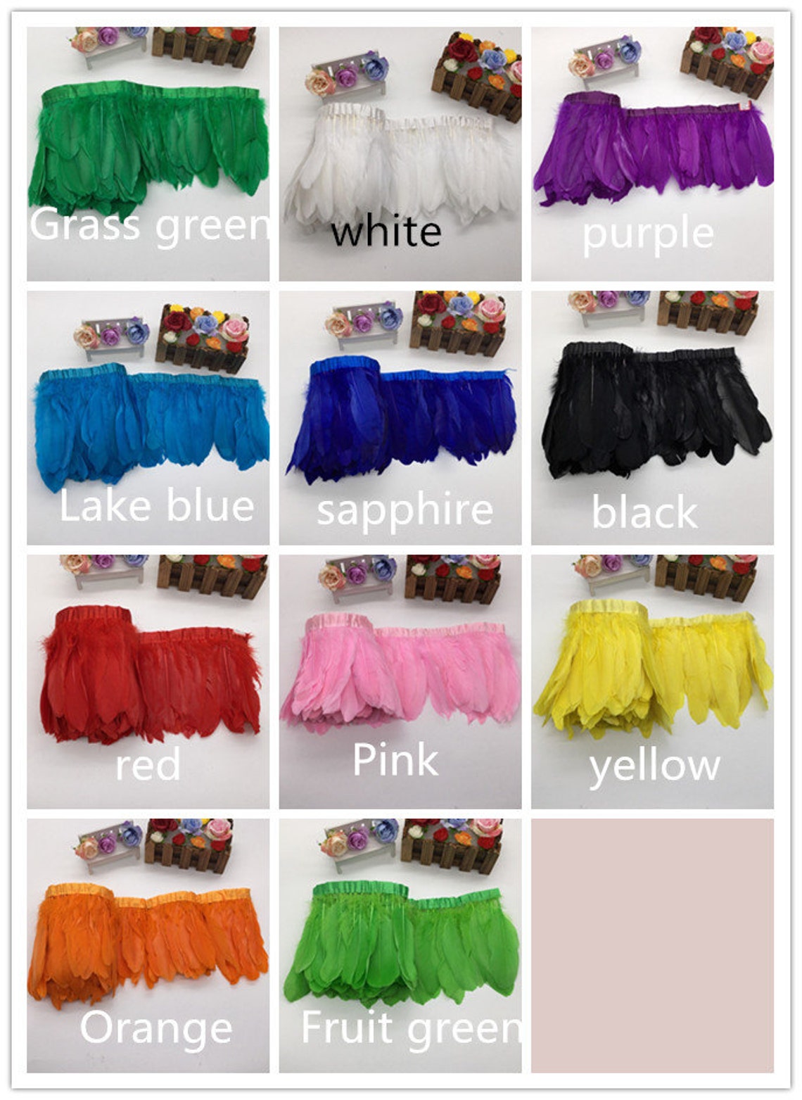 Handmade Clothes Modified Multi-colored Goose Feathers Cut 10 - Etsy