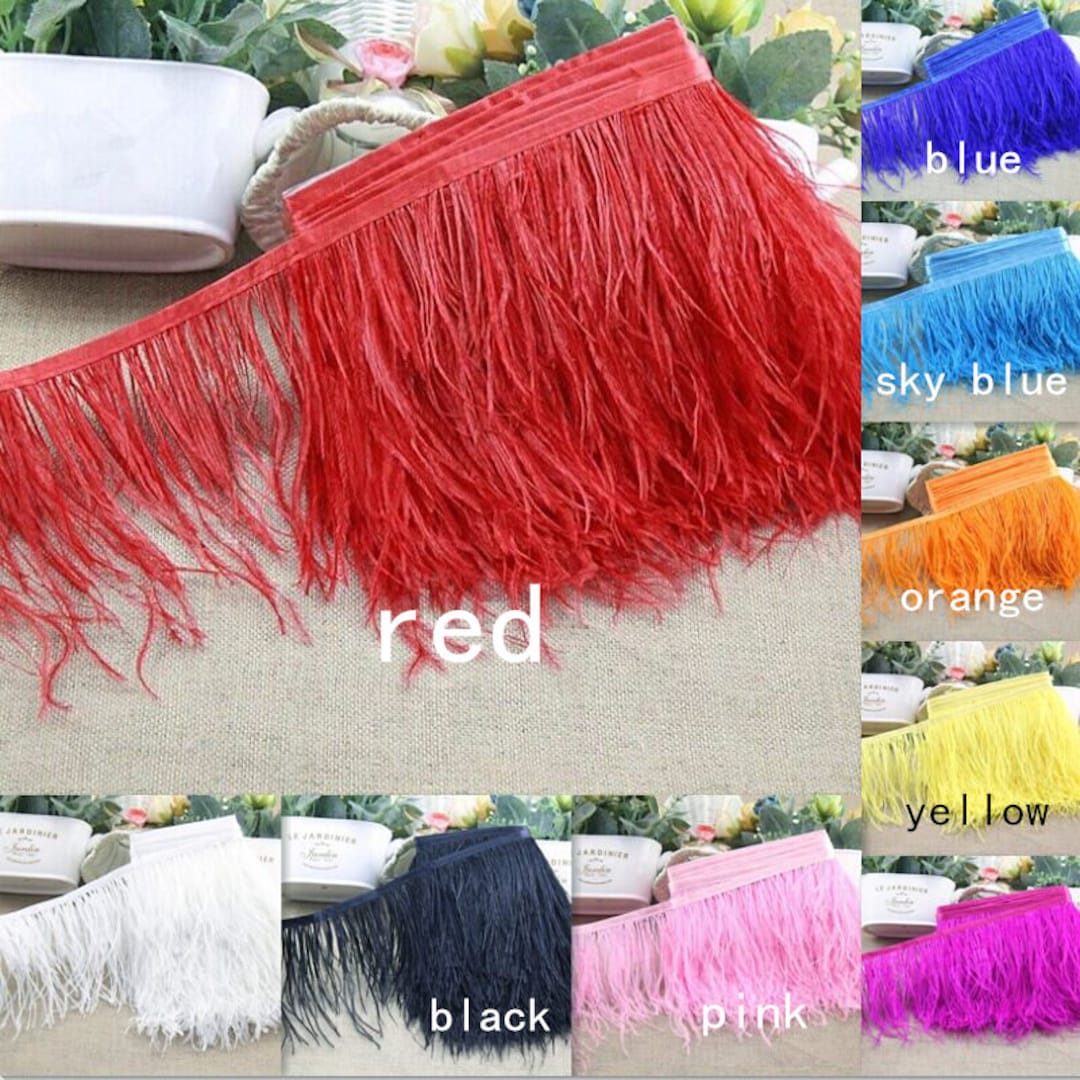 10yard Ostrich Feather Feather Dance Festival Party Hat Boots Clothing ...