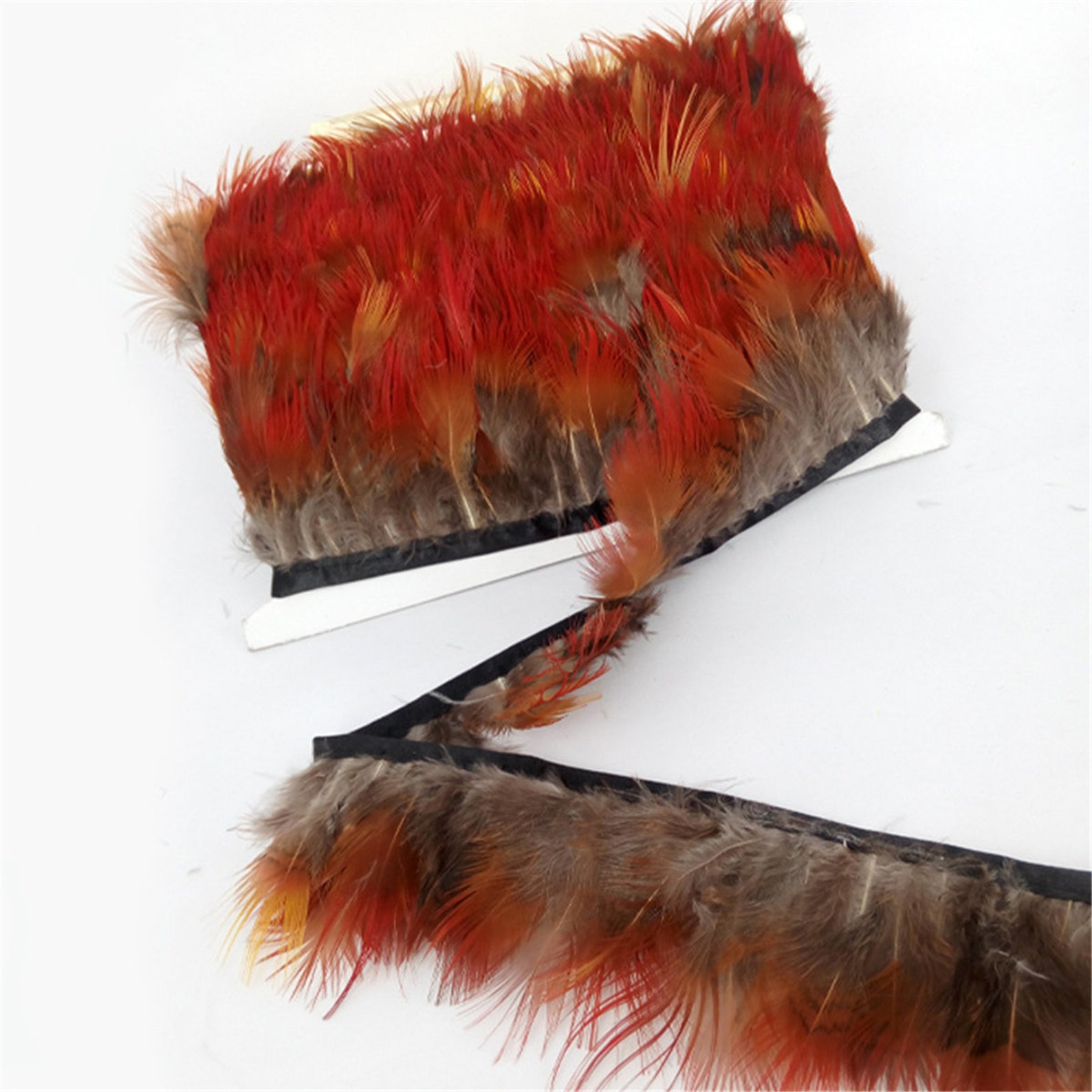 Hot Sale!10yards/lot Height5-6cm Golden Pheasant Plumes Red Trim ,red ...