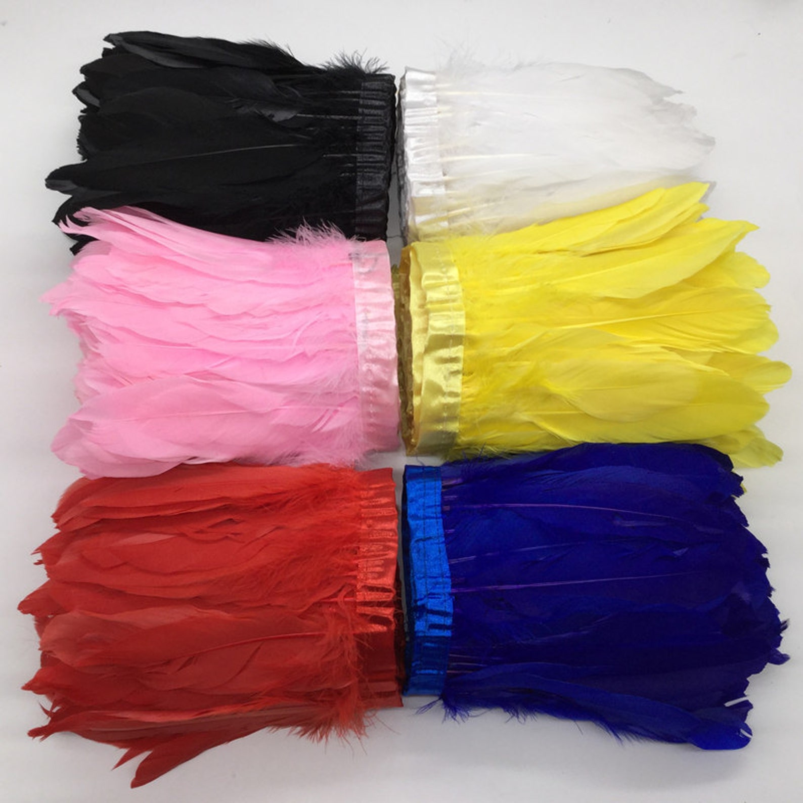 Handmade Clothes Modified Multi-colored Goose Feathers Cut 10 - Etsy