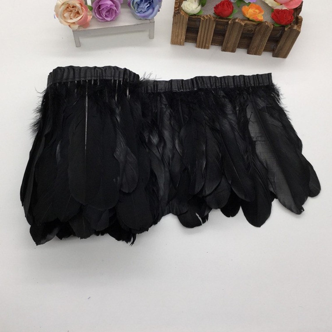 Handmade Clothes Modified Multi-colored Goose Feathers Cut 10 - Etsy