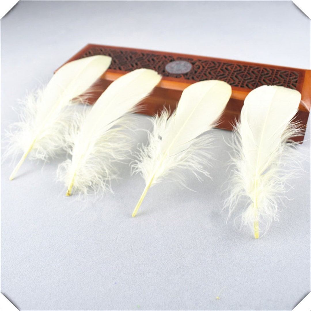 High Quality Natural Color Dyed Goose Feathers 100pcs/lot 13-18CM 5 ...