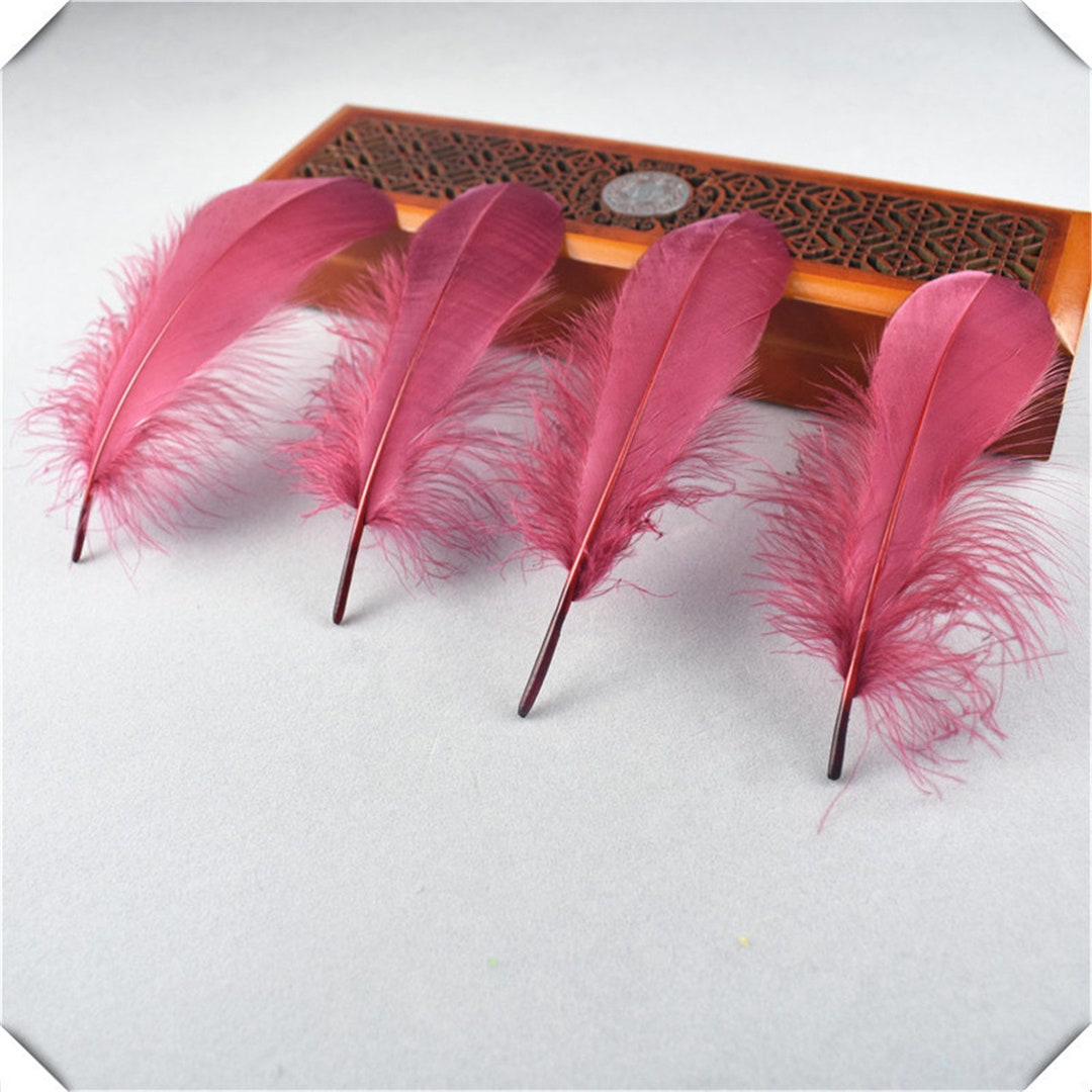 High Quality Natural Color Dyed Goose Feathers 100pcs/lot 13-18CM 5 ...