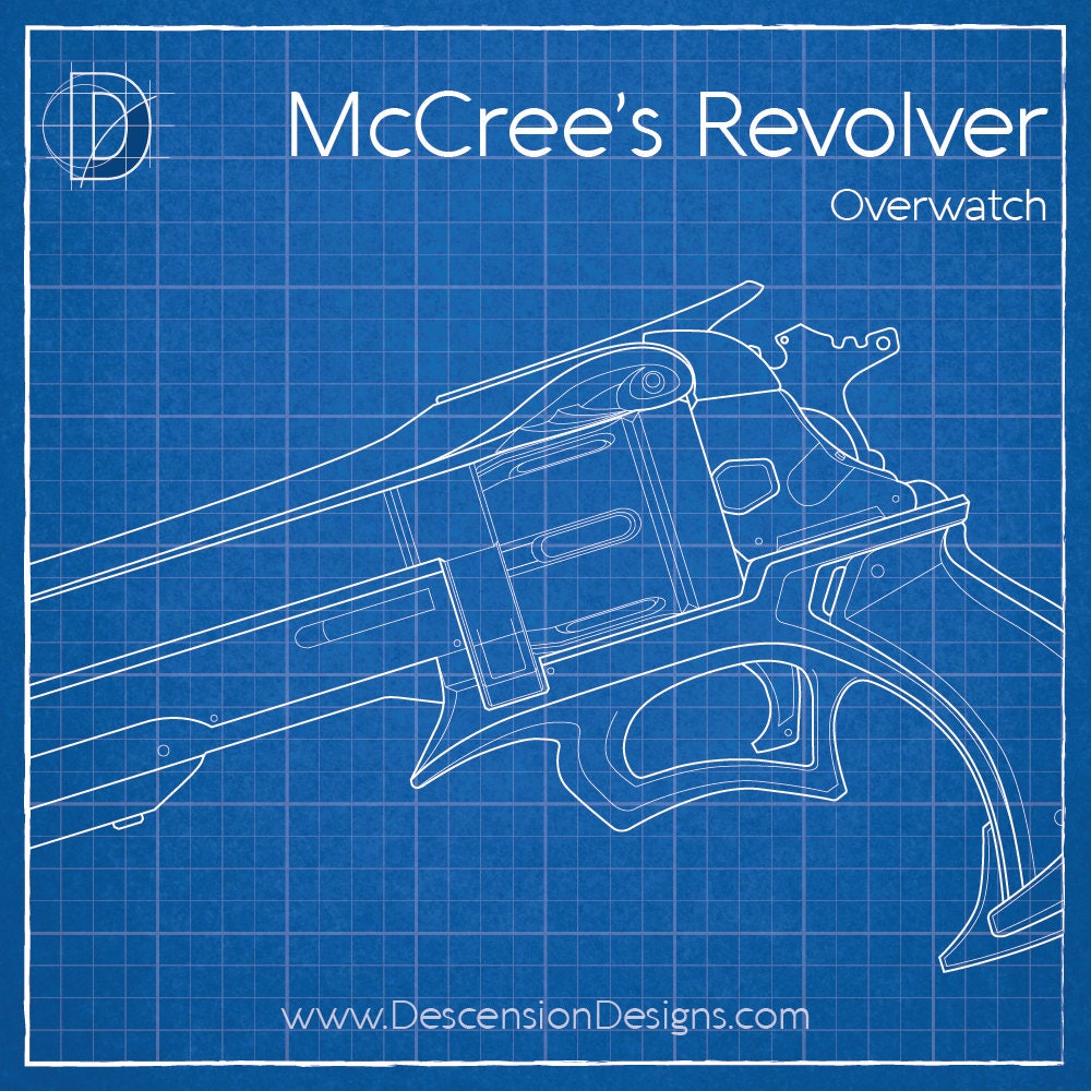 Overwatch Mccree's Revolver (peacekeeper) Pattern - Etsy