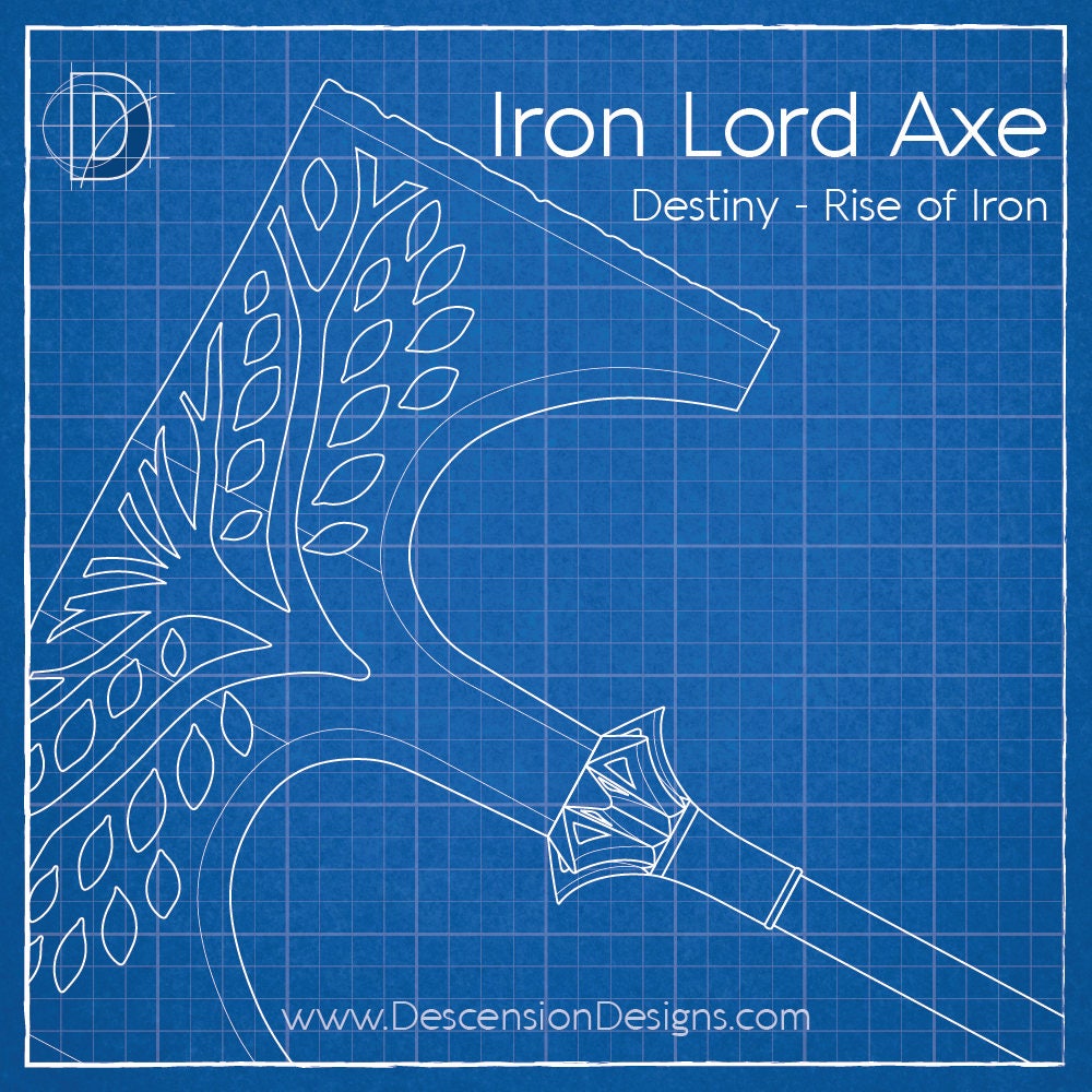 Destiny Iron Lord Axe Pattern - Etsy