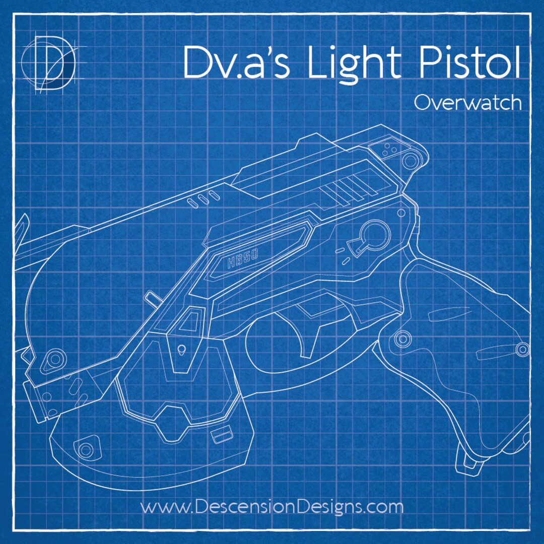 Overwatch D.va's Light Pistol Pattern - Etsy